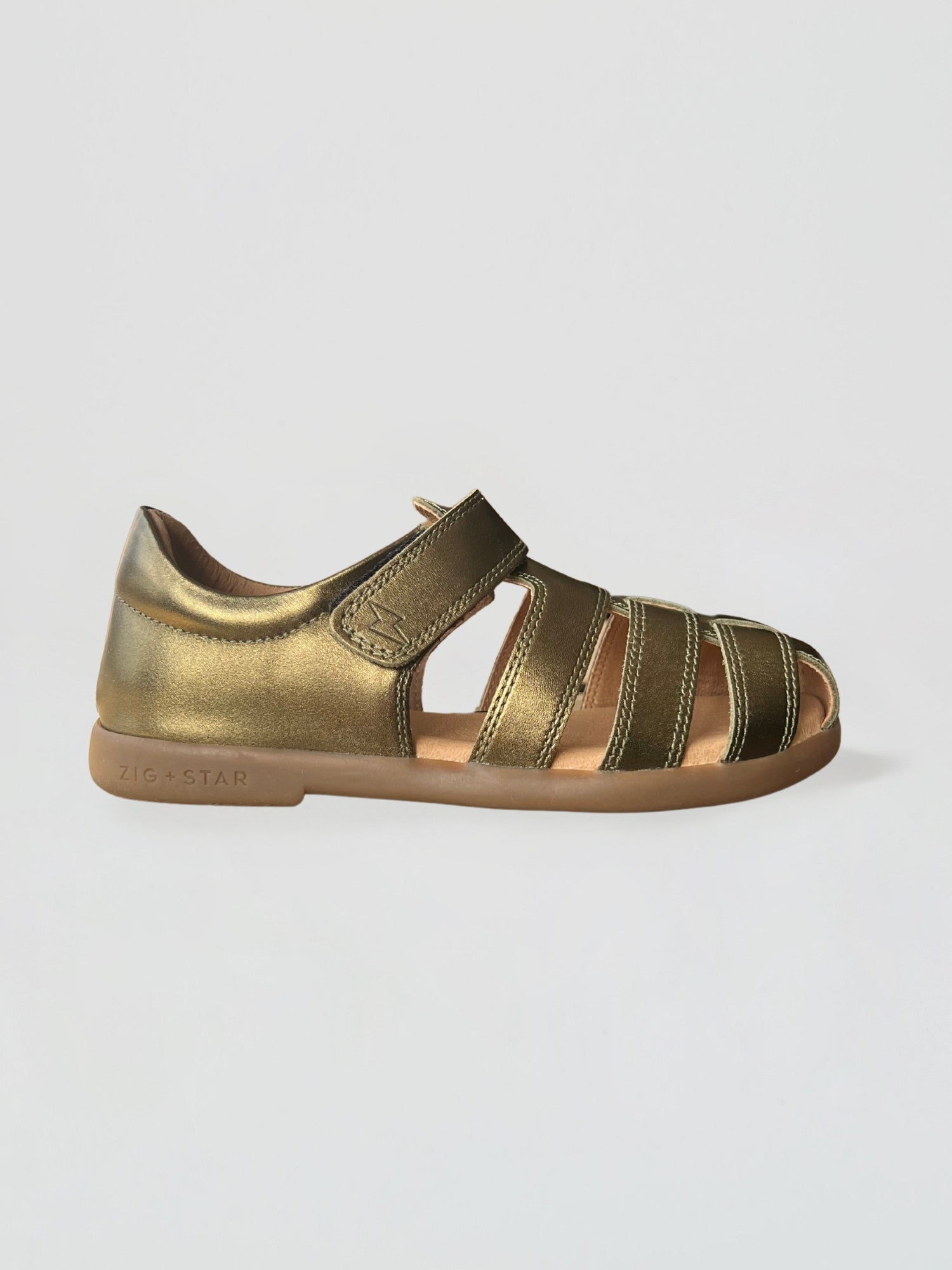 Cosmic Junior Closed-Toe Sandal Bronze – Zig and Star